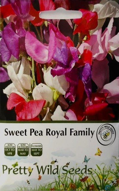 Pictorial Sweet Pea Royal Family Mixed - Budget Seeds